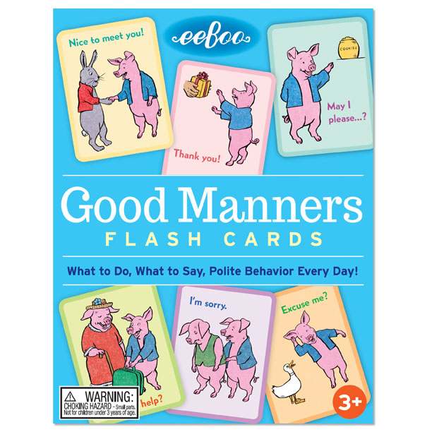 Flash cards - Good Manners, eeBoo | Toys Wholesale Mamiee